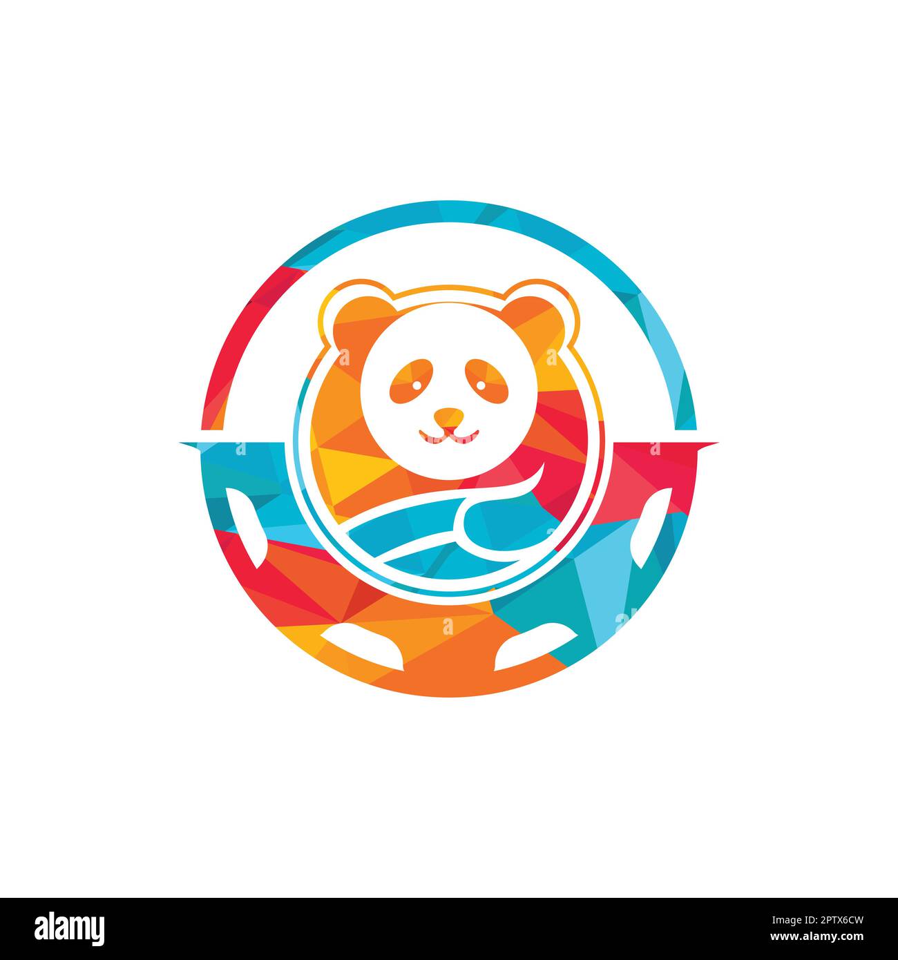 Panda gear vector logo design. Creative animal and zoo ideas concept ...