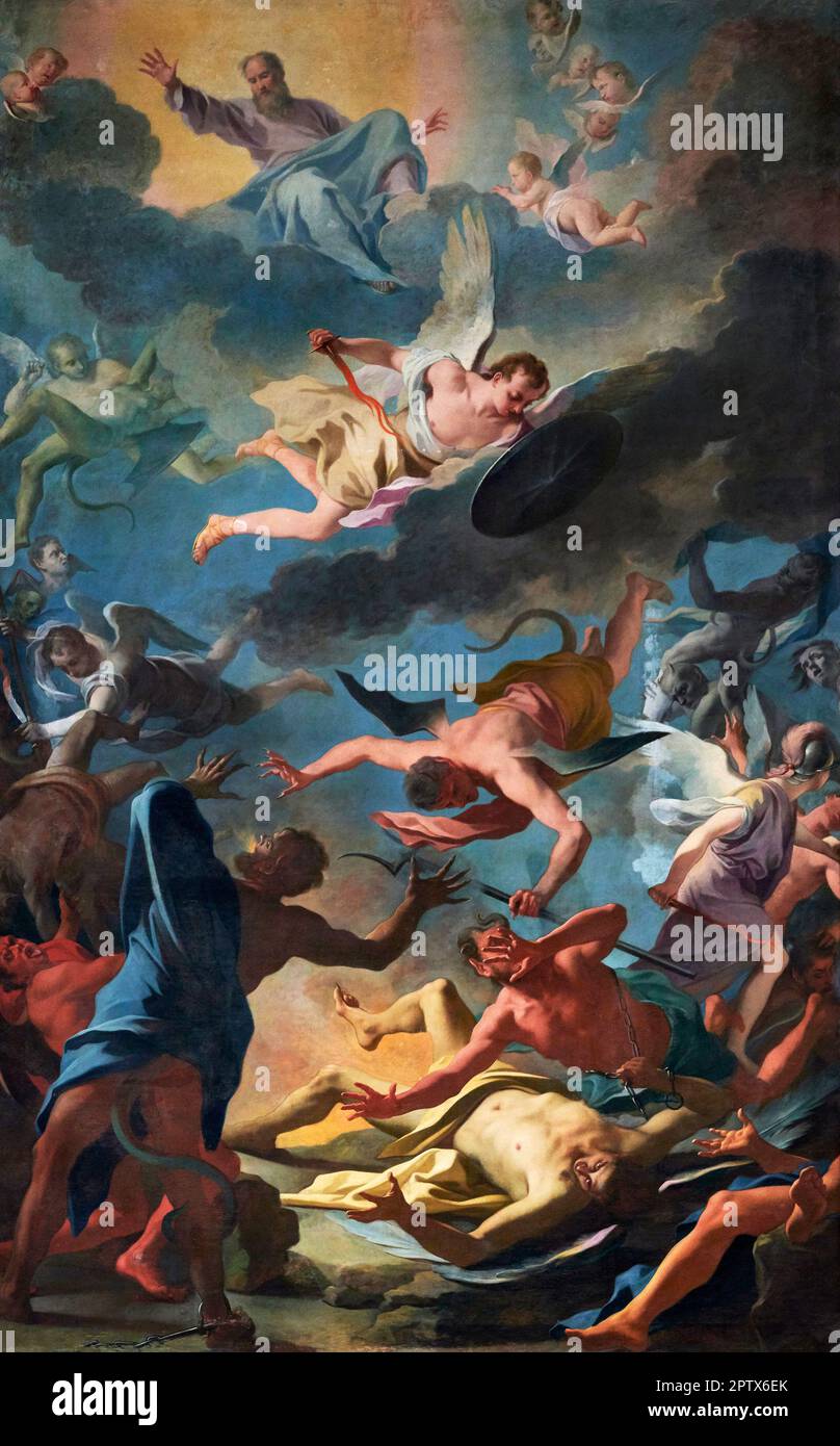 San Michele Arcangelo scaccia gli angeli ribelli - Simone Brentana ...