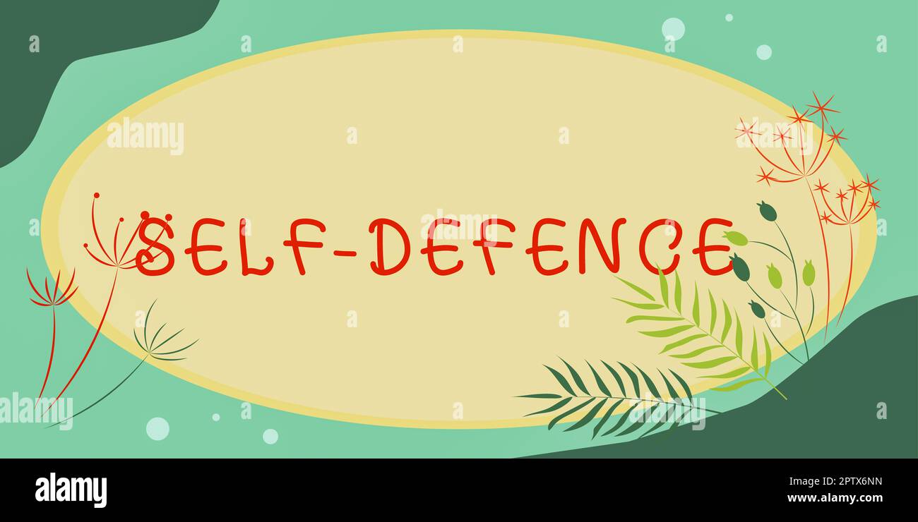 Inspiration showing sign Self Defense, Business idea the act of ...
