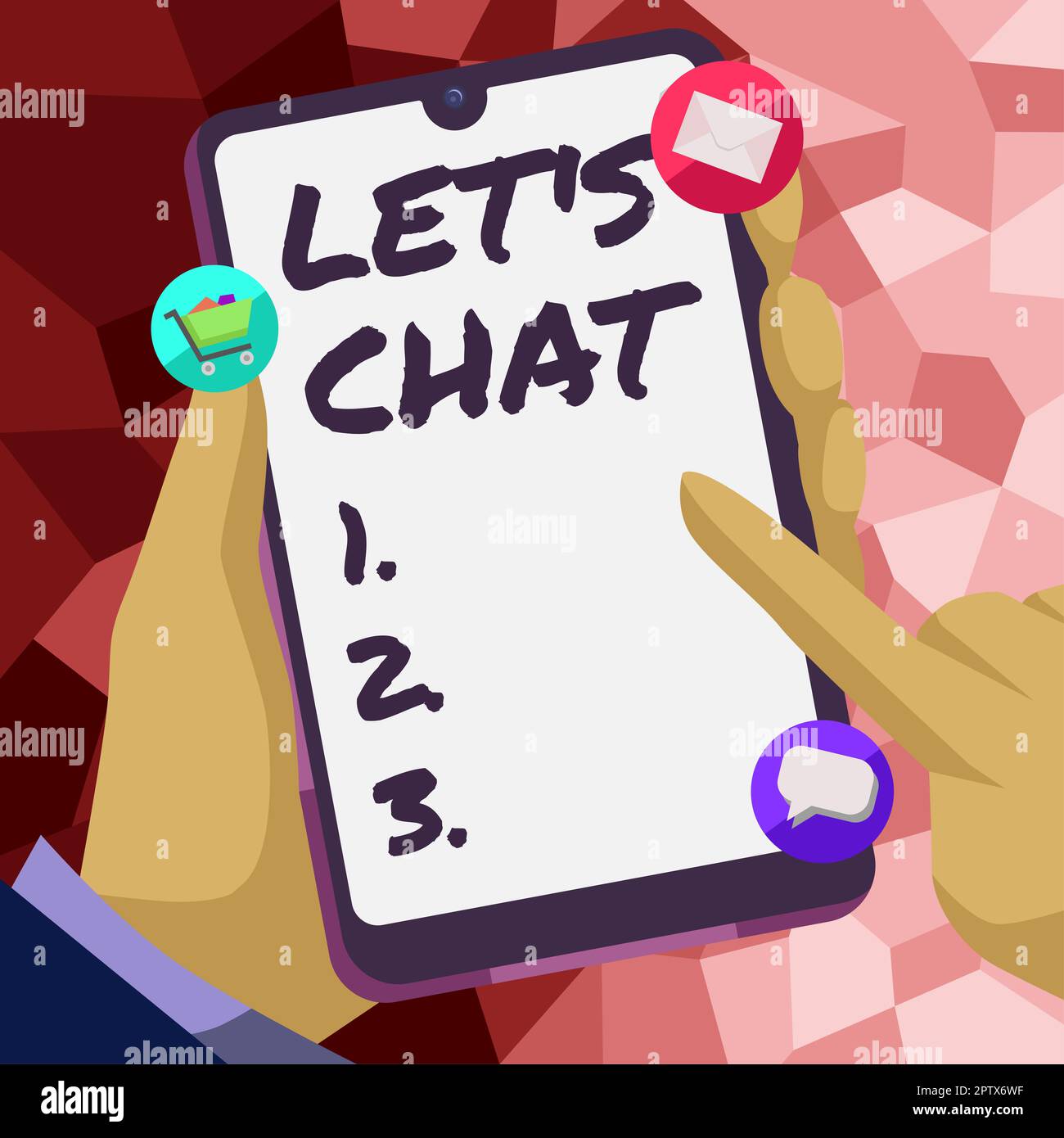 Inspiration showing sign LET'S CHAT, Business idea inviting the person ...