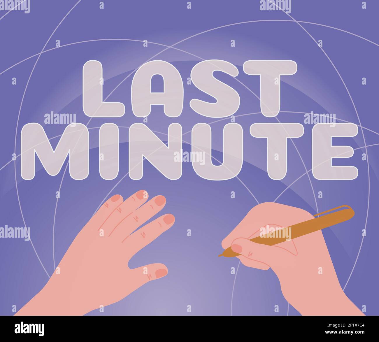 Sign displaying Last Minute, Conceptual photo done or occurring at the ...