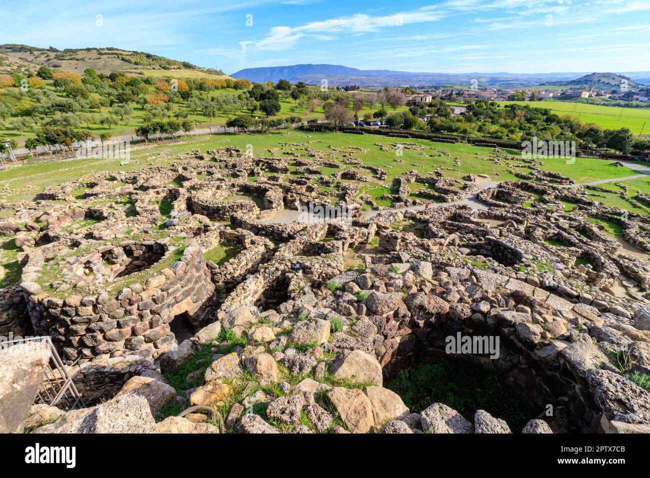 Su Nuraxi is a nuragic archaeological site in Barumini, Sardinia, Italy ...