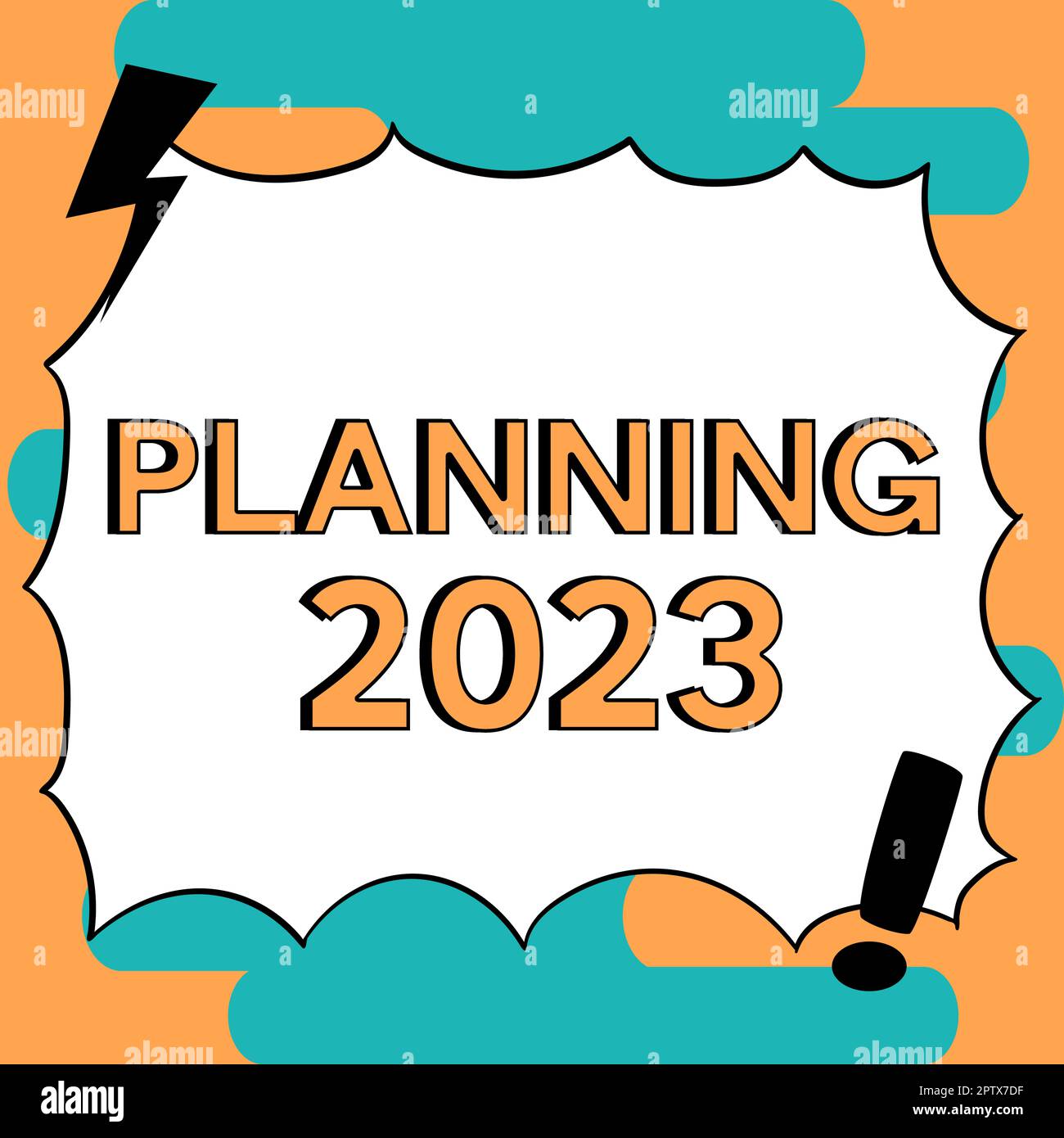 Hand writing sign Planning 2023, Word for Begin with end in the Mind ...