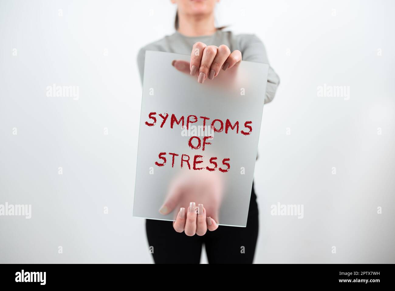 Writing displaying text Symptoms Of Stress, Business concept serving as ...