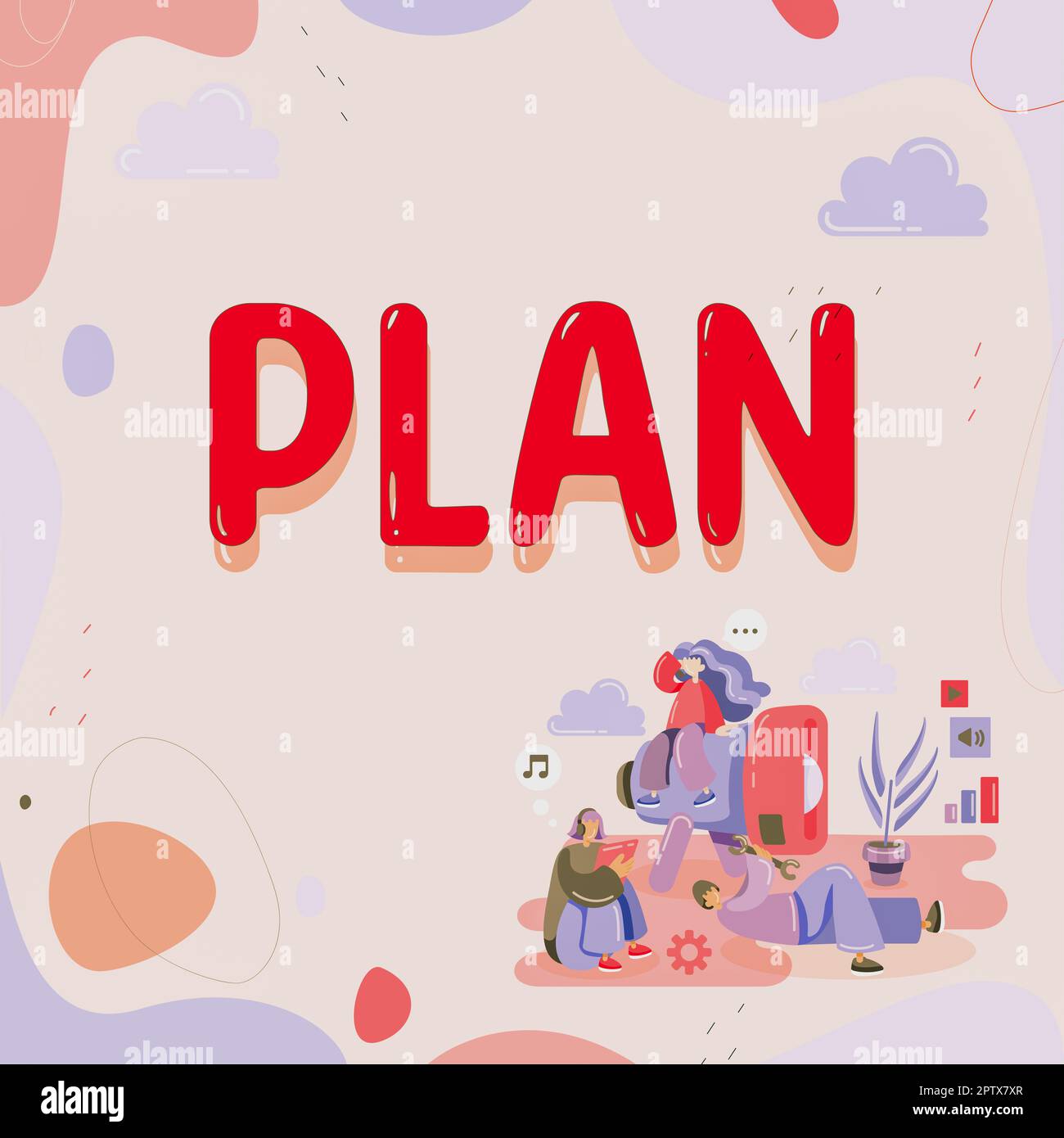 Hand writing sign Plan, Word for Start of a detailed proposal of doing ...