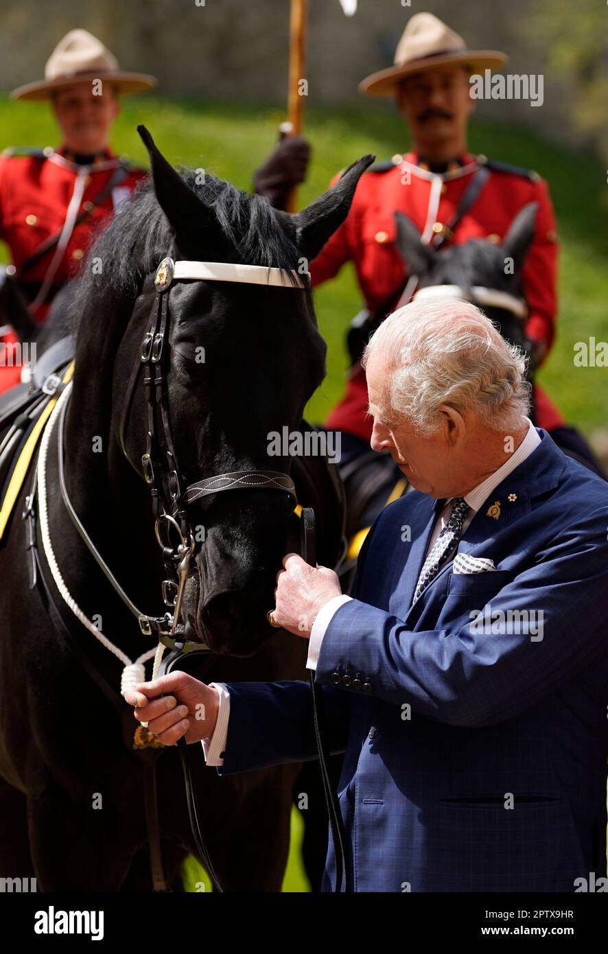 King Charles III after he was officially presented with 'Noble', a ...