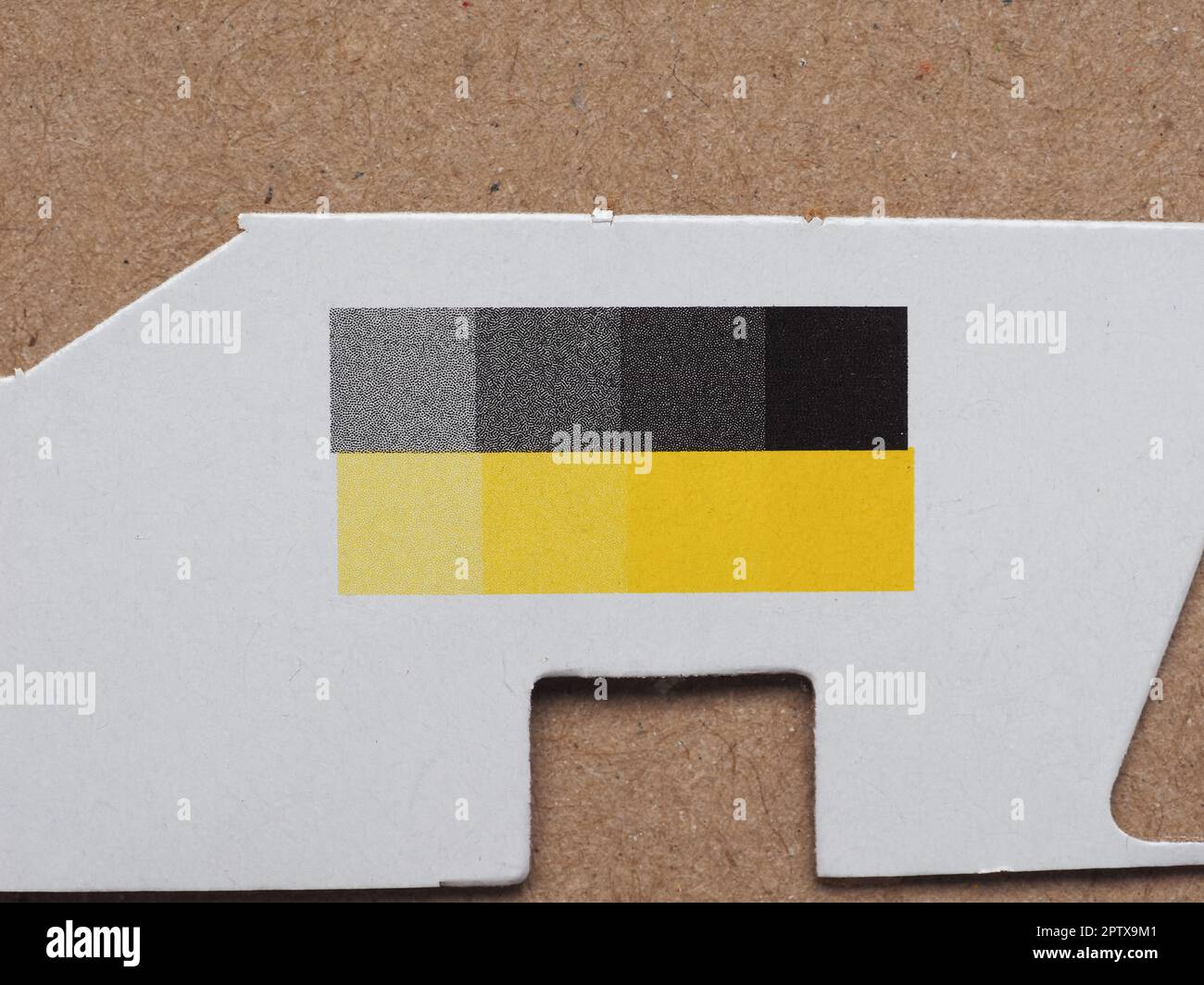 Colour bars printed outside the trim area for density quality control ...