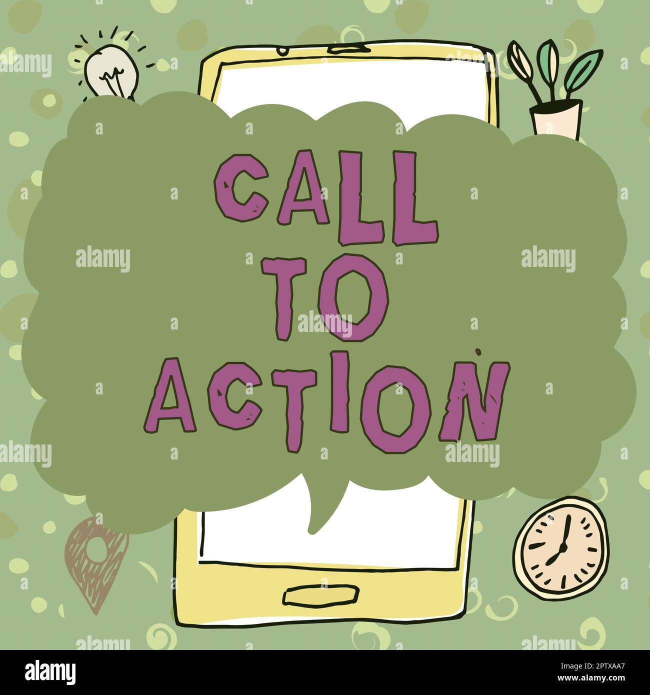 Conceptual display Call To Action, Word for Encourage Decision Move to ...