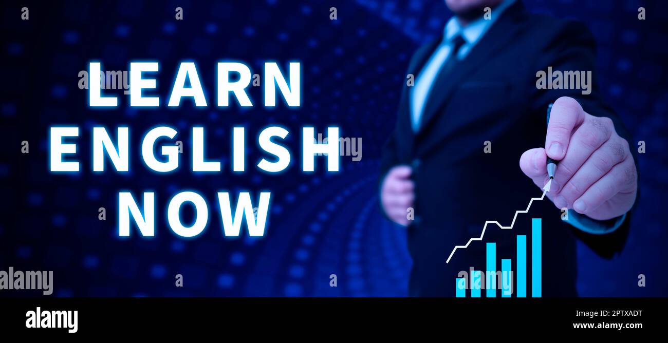 Conceptual display Learn English Now, Word Written on gain or acquire ...