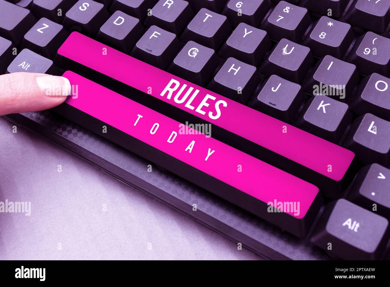 Sign displaying Rules, Business overview exercise ultimate power ...