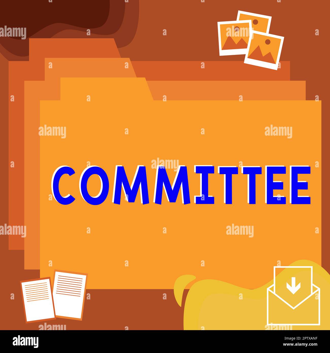 Sign displaying Committee, Business concept Group of people appointed for a specific function ...