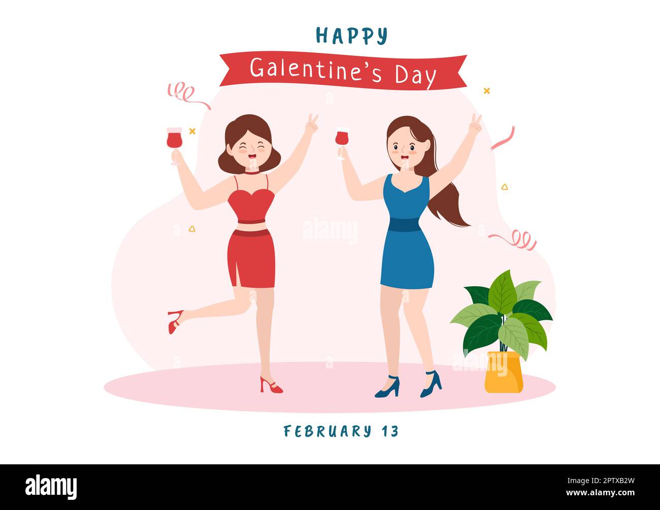 Happy Galentine's Day on February 13th with Celebrating Women ...