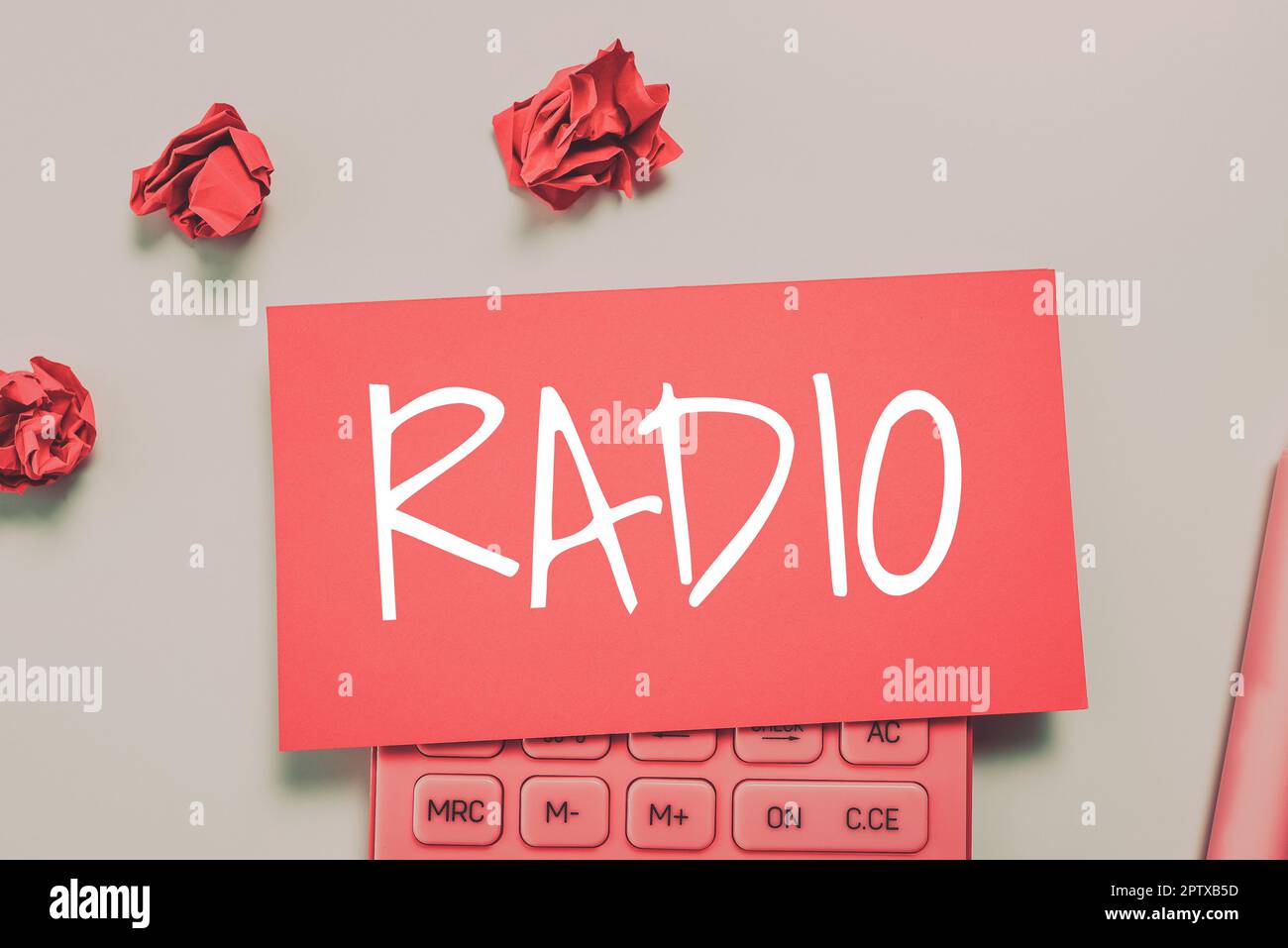 Conceptual caption Radio, Business overview transmission reception ...