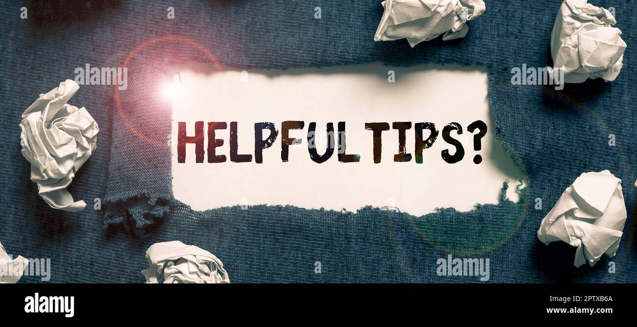 Sign displaying Helpful Tips, Business idea advices given to be helpful ... Sign displaying Helpful Tips, Business idea advices given to be helpful ...