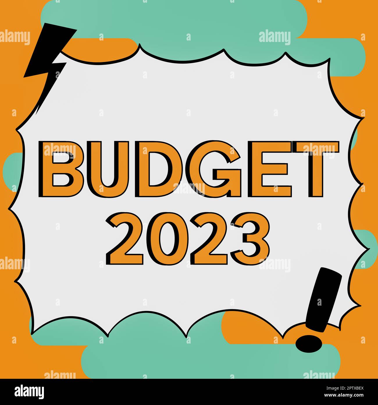 Conceptual display Budget 2023, Business showcase estimate of income ...