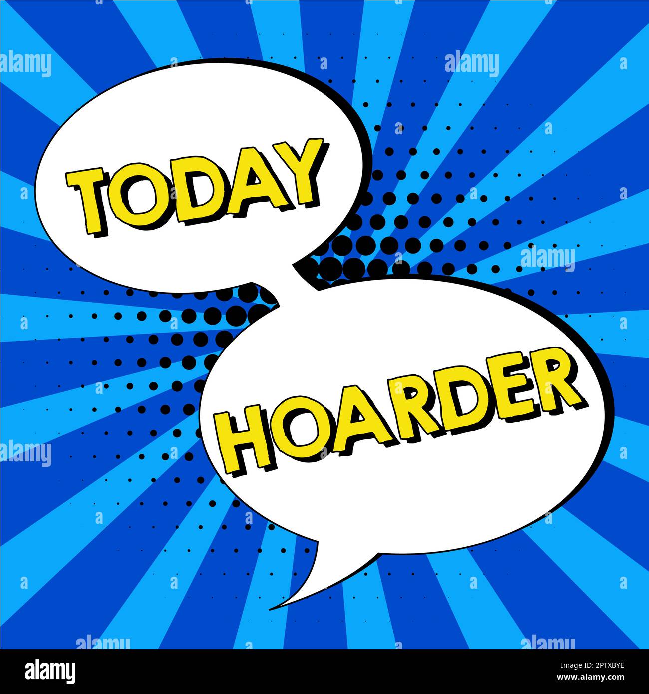 Text caption presenting Hoarder, Concept meaning a person that ...