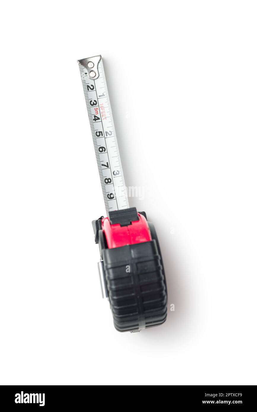 Industrial measuring tape isolated on the white background Stock Photo ...