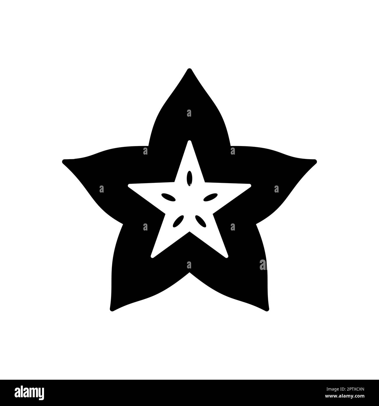 Carom, Carambola, Starfruit vector glyph icon Stock Vector Image & Art ...