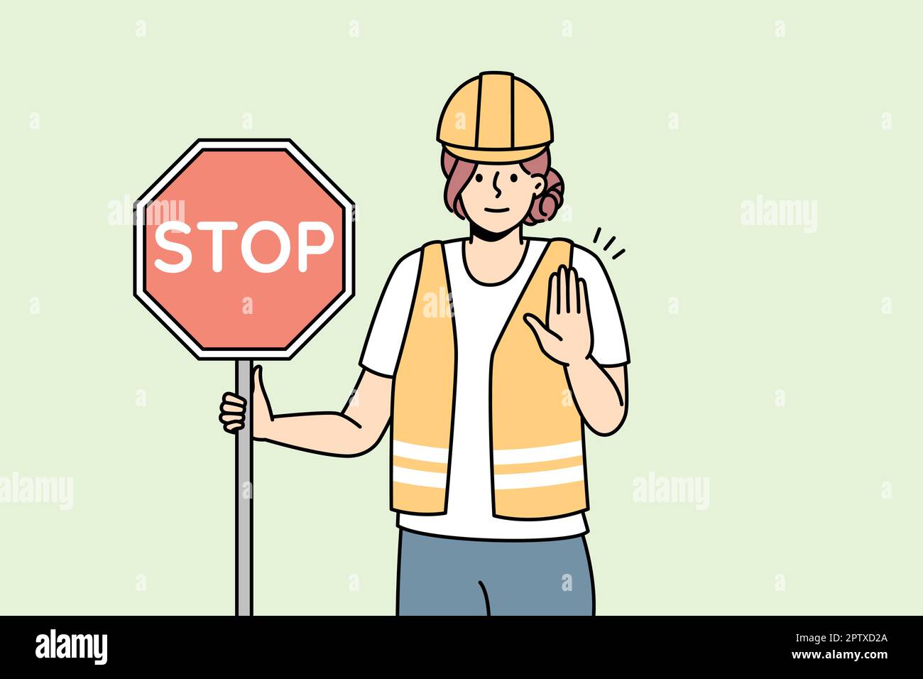 Woman hand stop rejection Stock Vector Images - Alamy