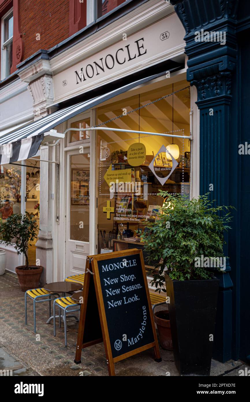 Monocle marylebone london hi-res stock photography and images - Alamy