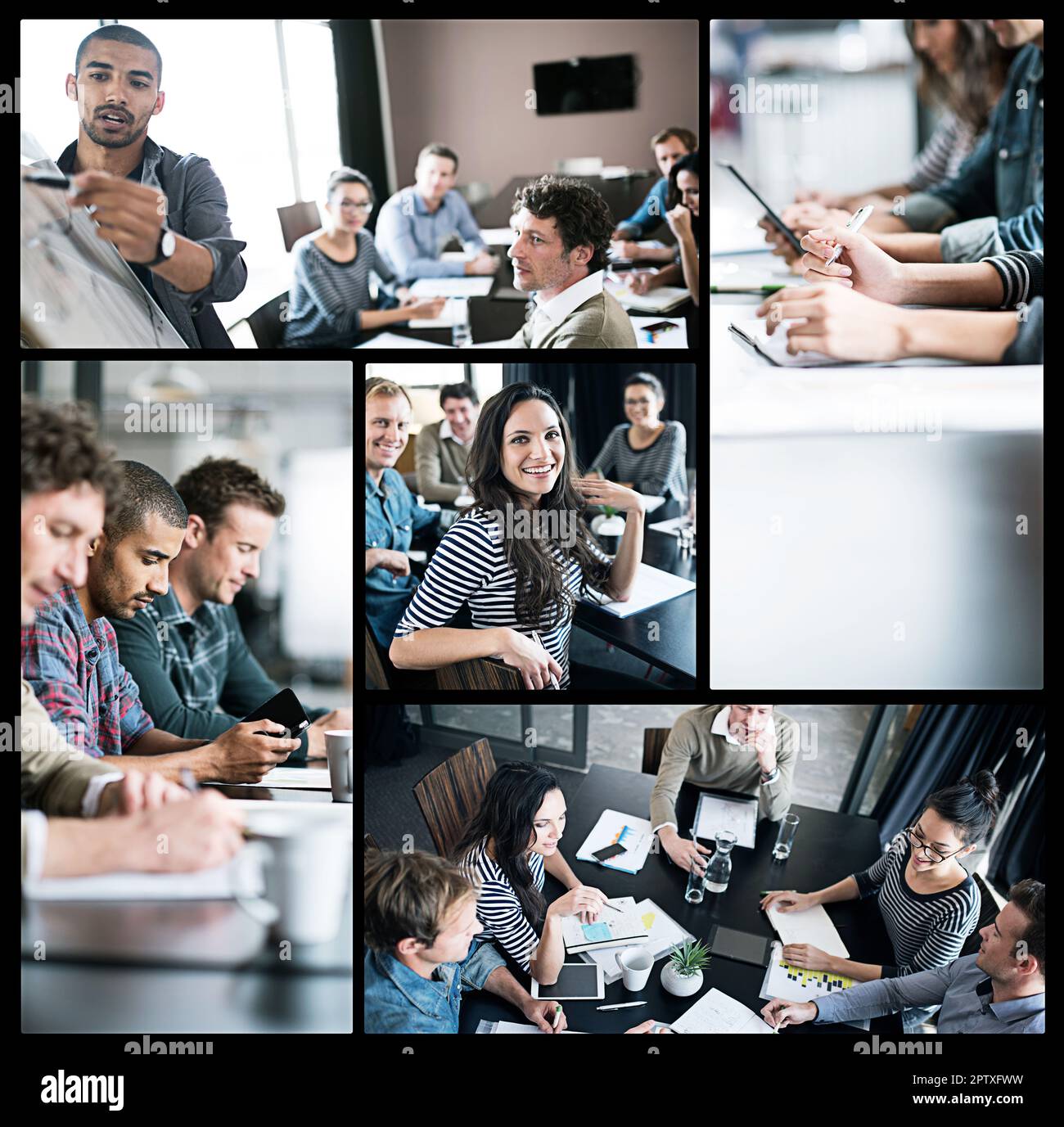 Collage business people working together hi-res stock photography and ...