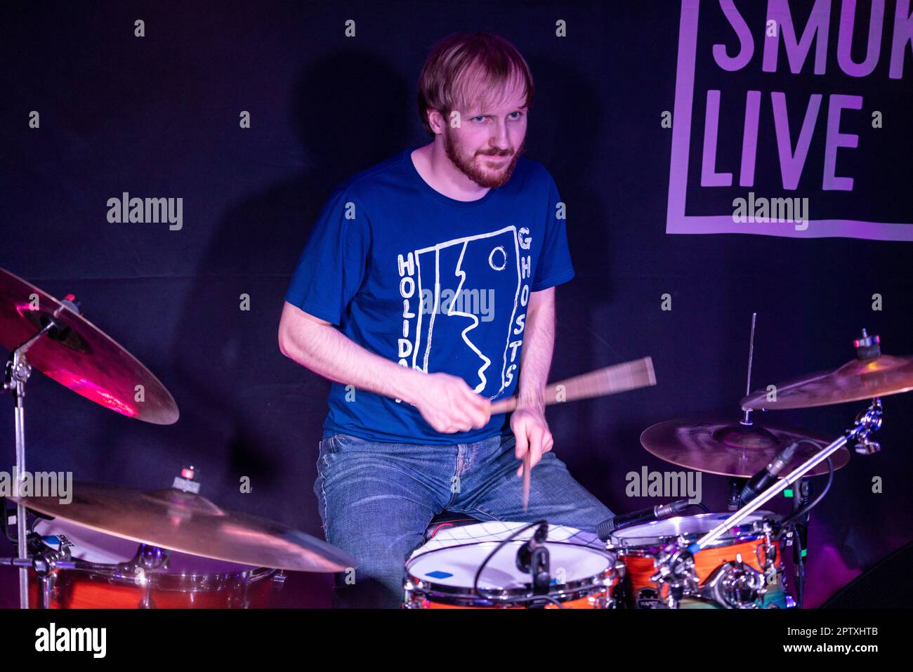 The Bug Club - Dan Matthew (drums) performing live at The Smokehouse ...