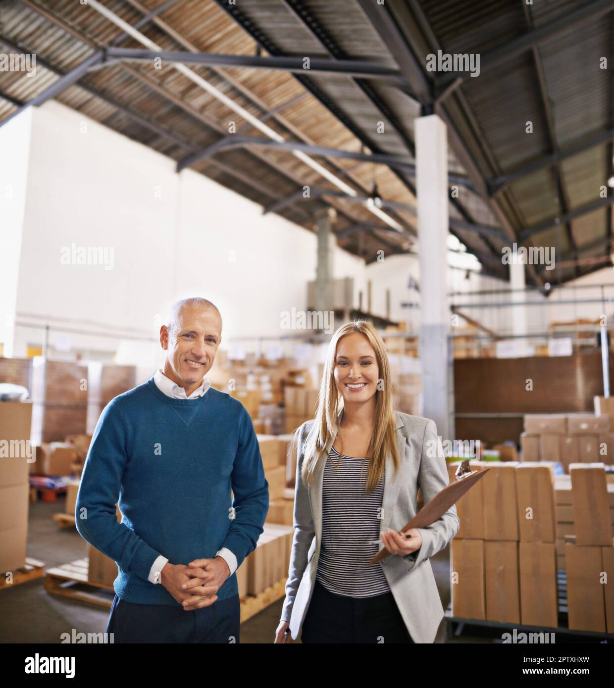 We know exactly where everything goes. Portrait of two managers ...