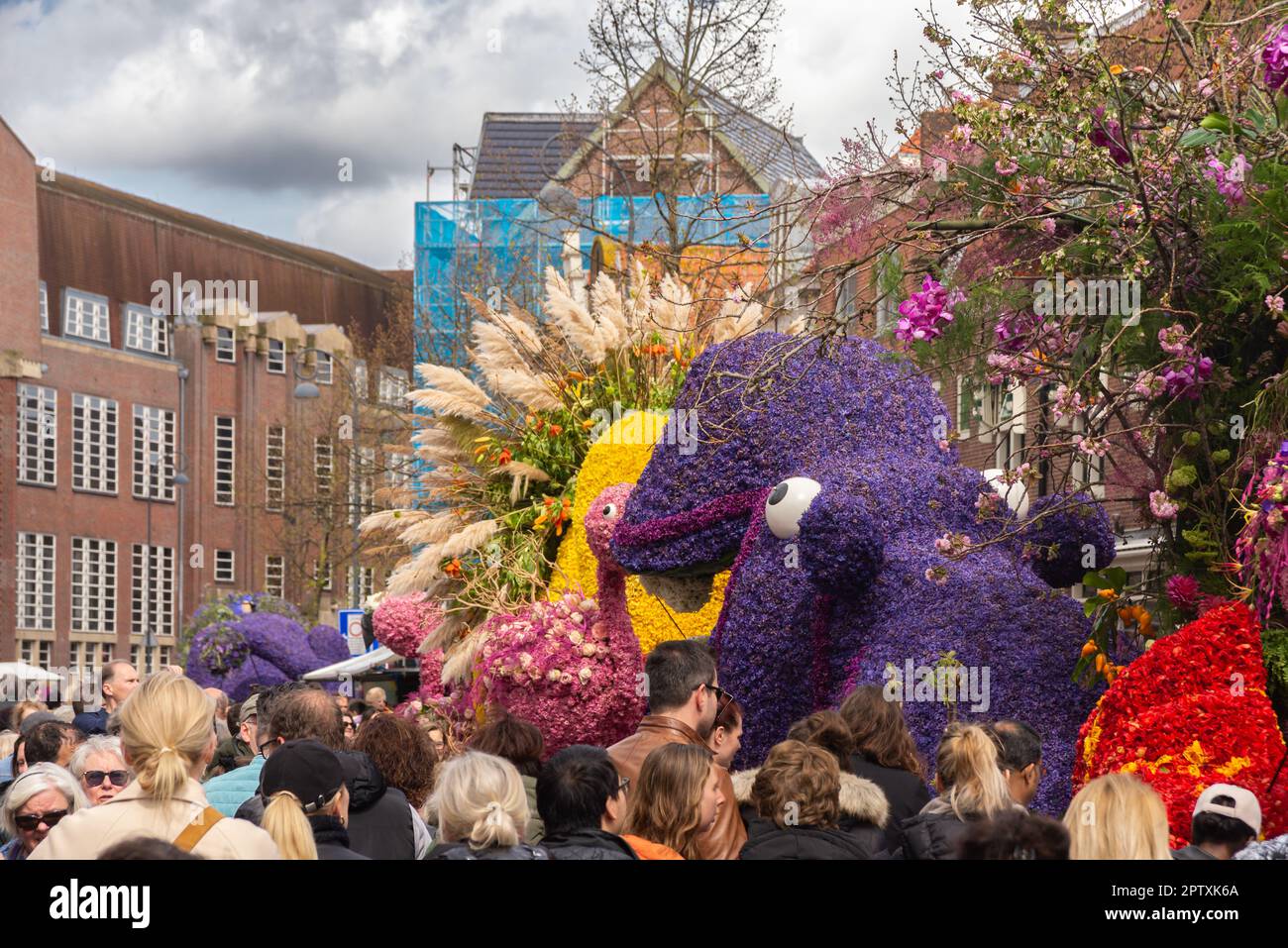 April 23, 2023 Haarlem, Netherlands, Details from the traditional ...