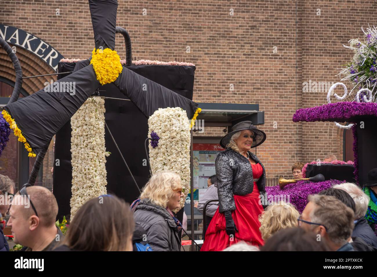 April 23, 2023, Haarlem, Netherlands, as Details from the traditional ...