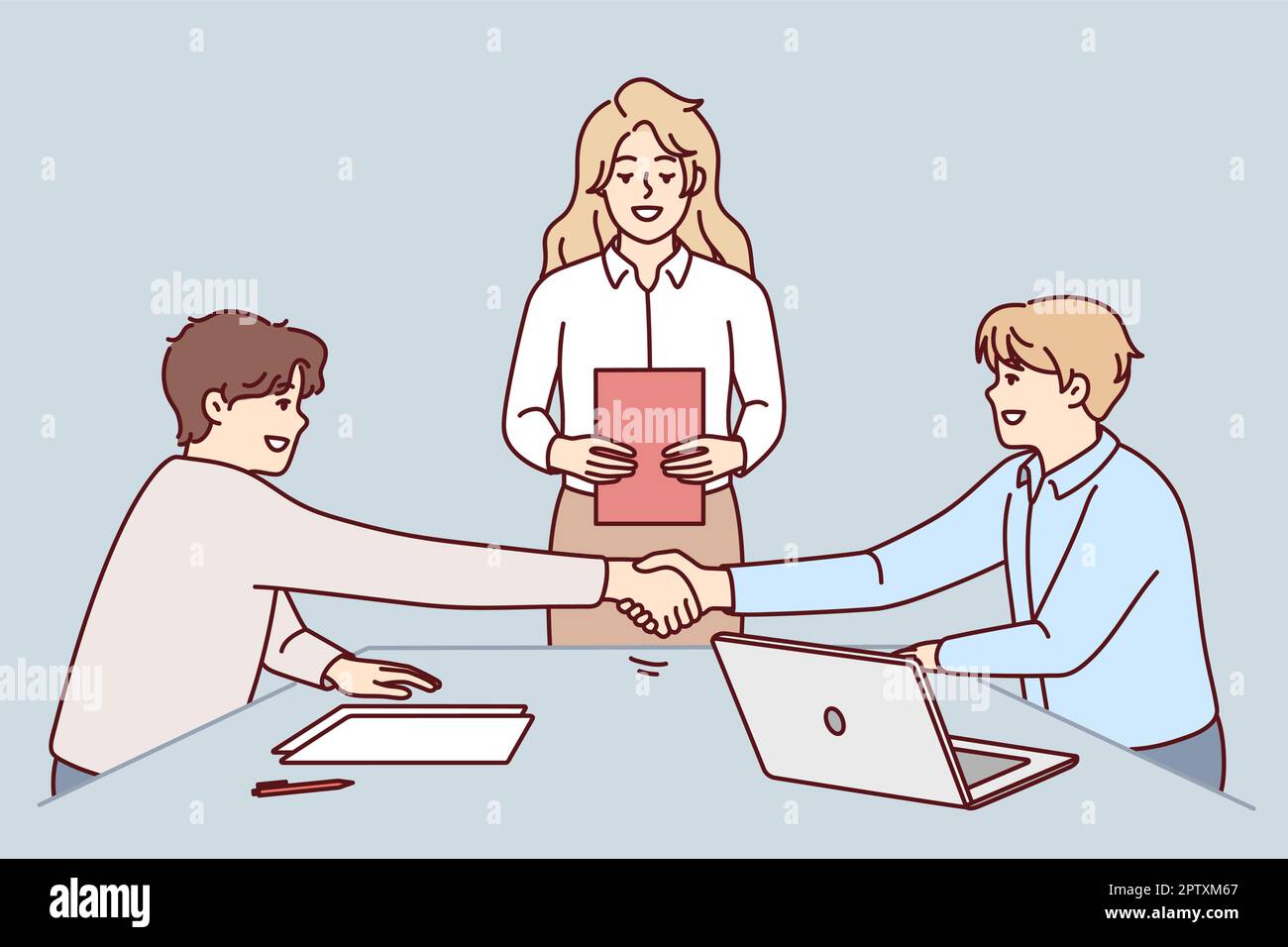 Deal close Stock Vector Images - Alamy