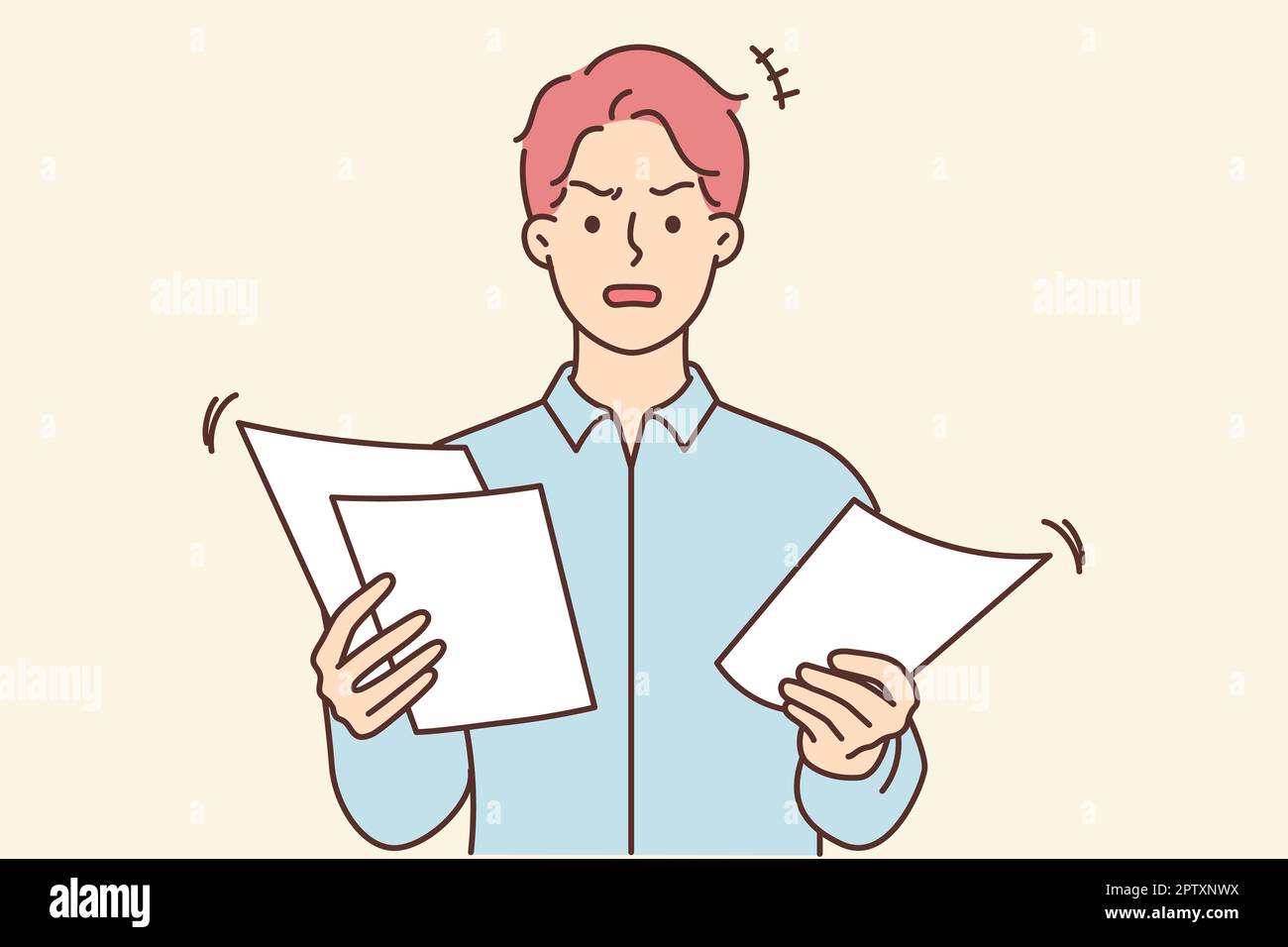 Financial results cartoon hi-res stock photography and images - Alamy