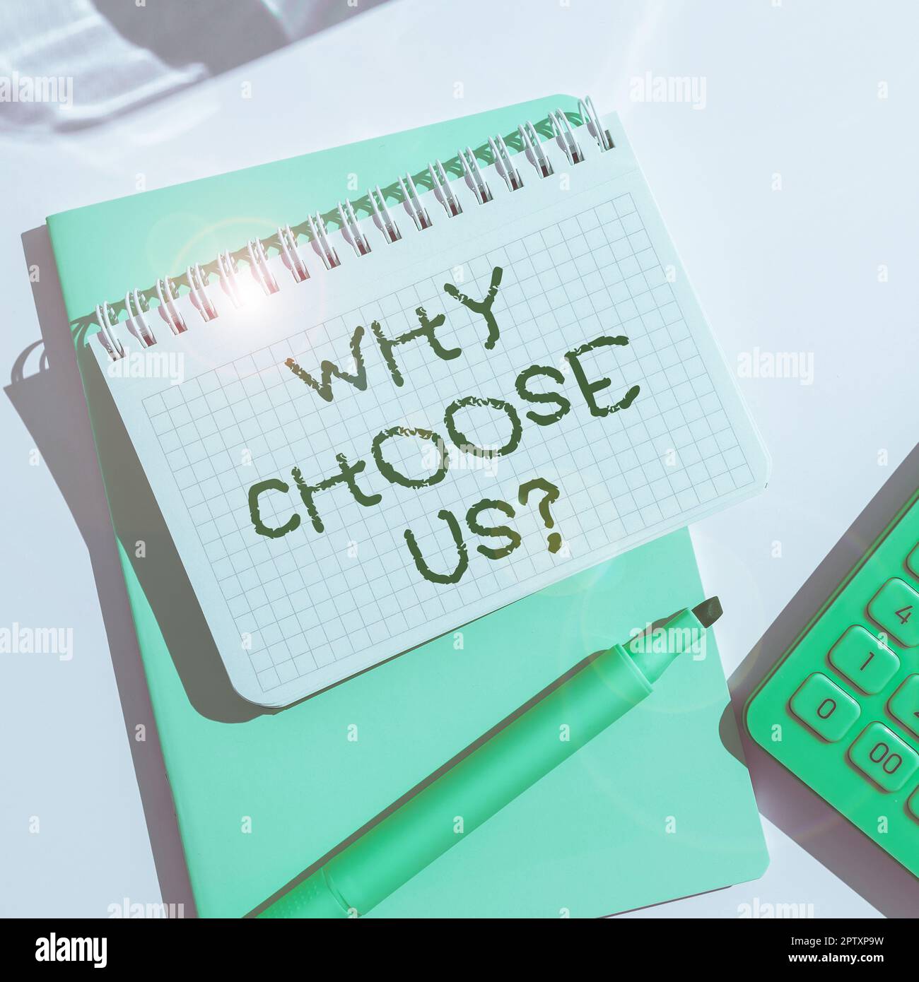 Writing displaying text Why Choose Us, Concept meaning Reasons for ...