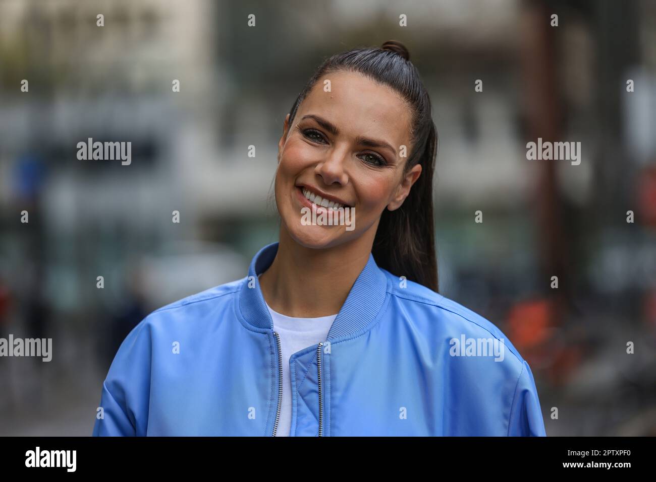 Cologne, Germany. 28th Apr, 2023. Television presenter Esther Sedlaczek ...