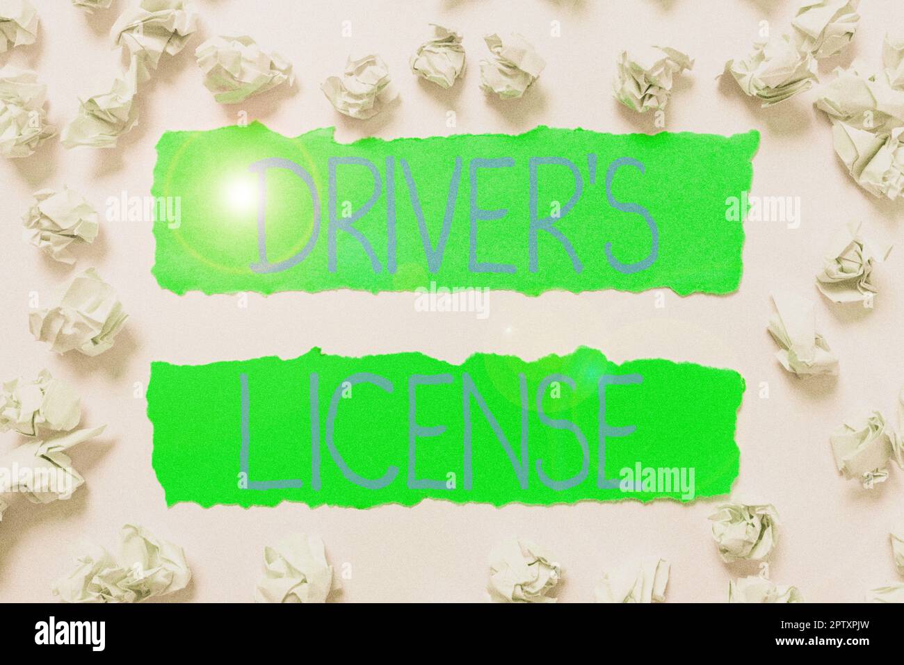 Sign displaying Driver S License, Concept meaning a document permitting ...