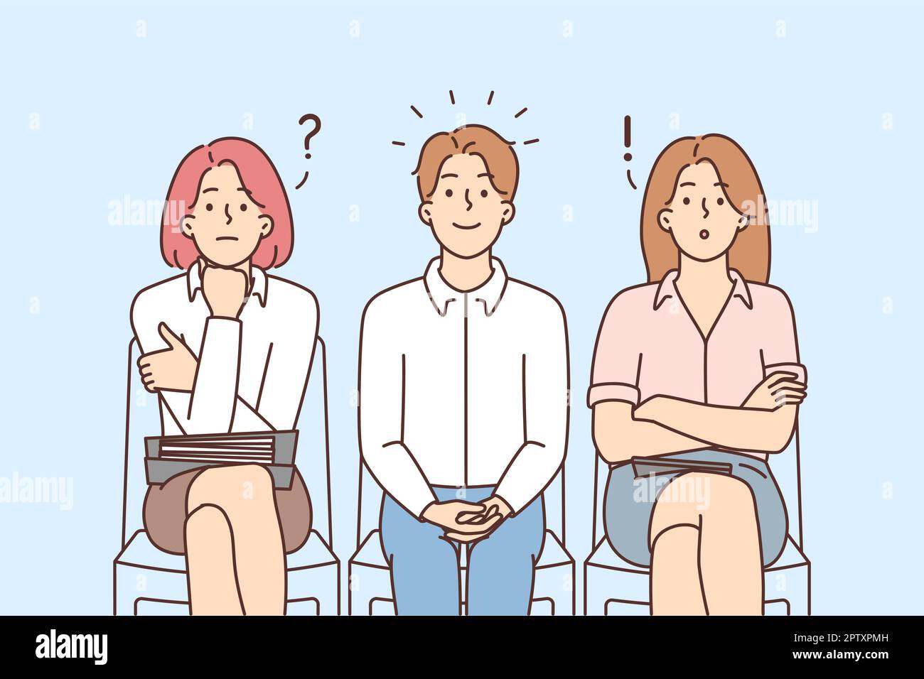 Successful interview Stock Vector Images - Alamy