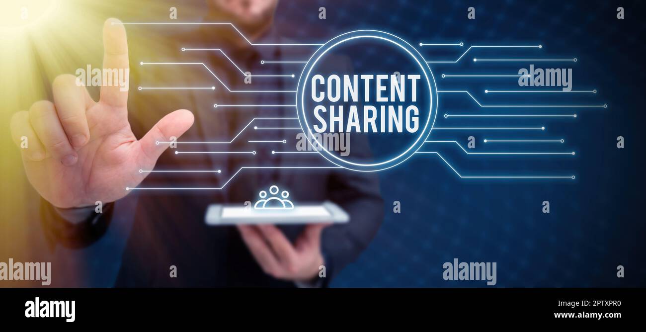 Inspiration showing sign Content Sharing, Conceptual photo distribution ... Inspiration showing sign Content Sharing, Conceptual photo distribution ...