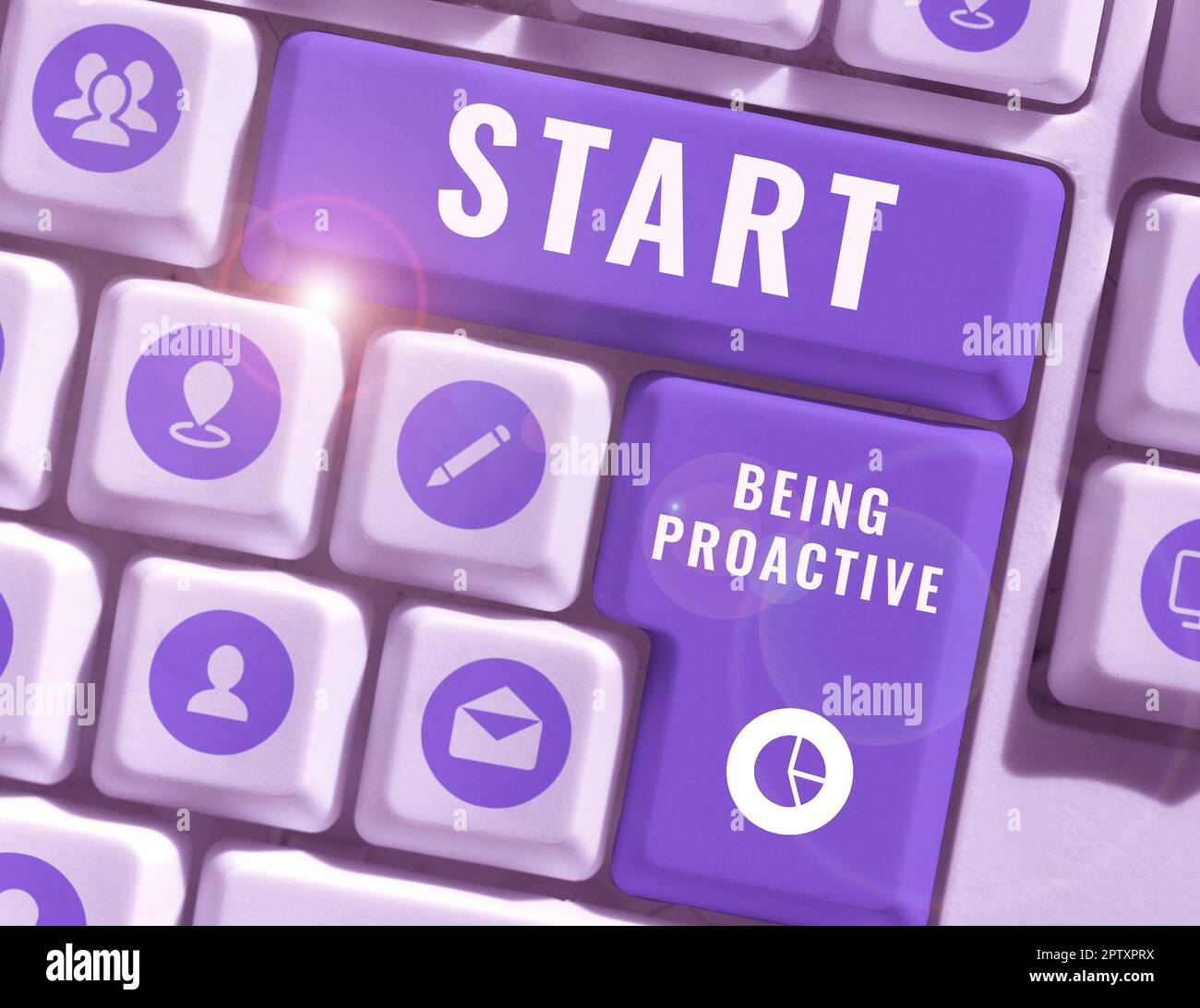 Text sign showing Start Being Proactive, Business approach Control ...