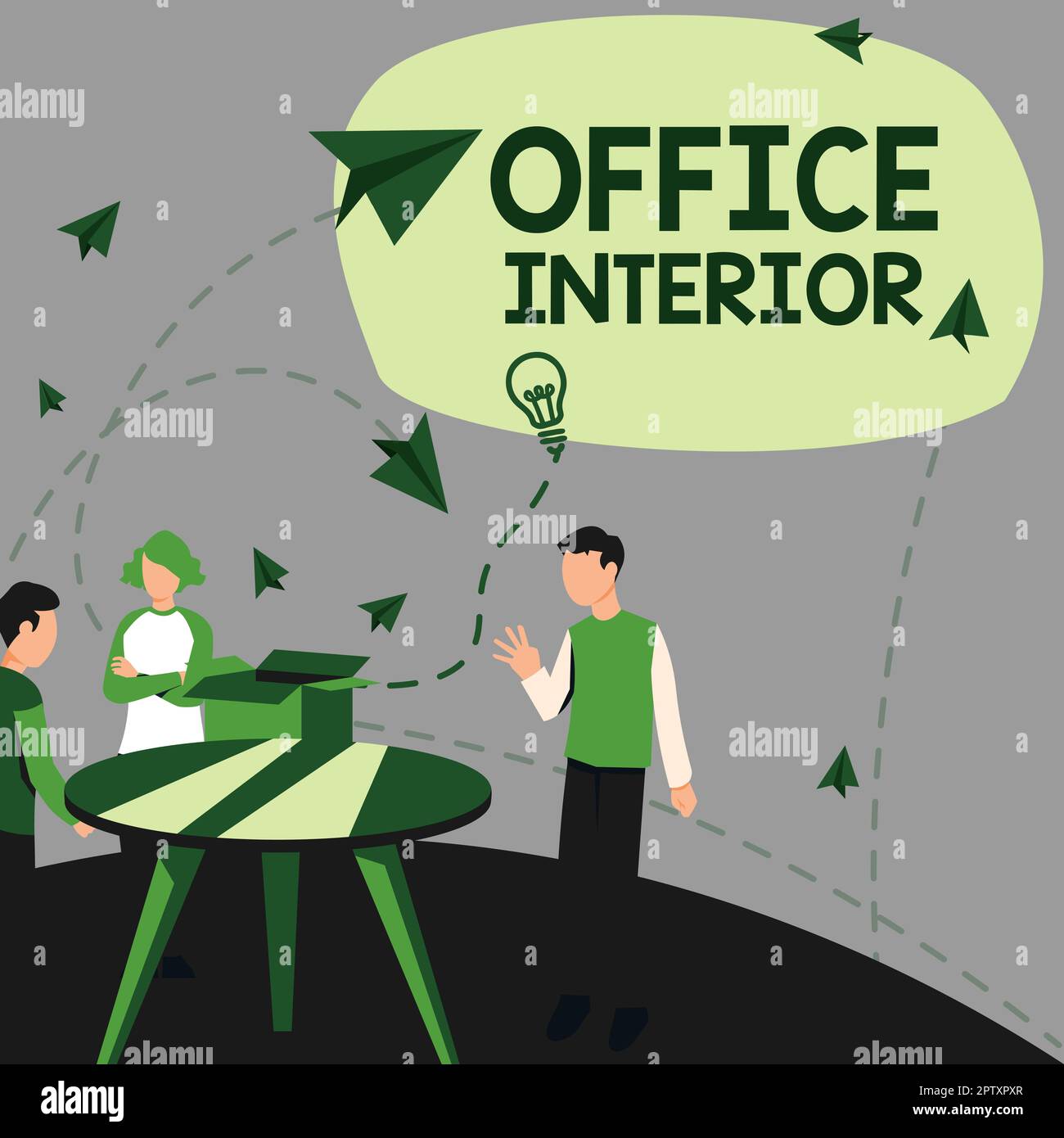 Writing displaying text Office Interior, Word for making indoor spaces ...