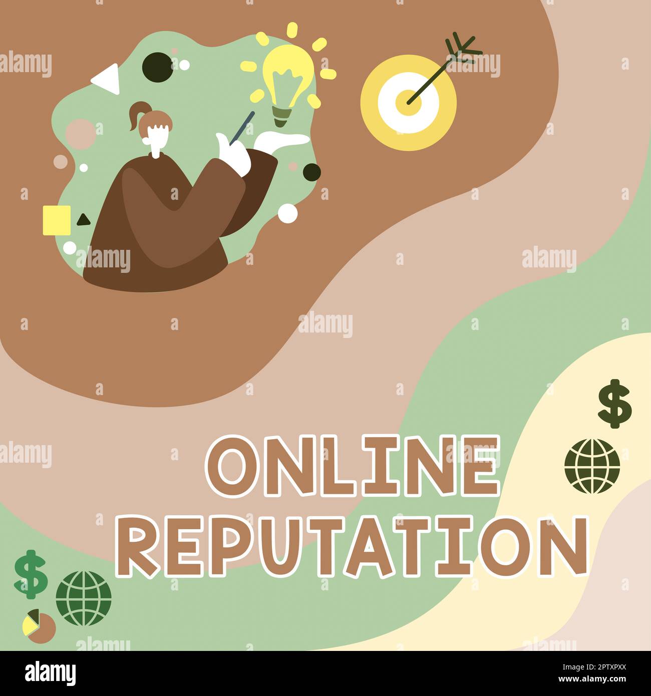 Hand writing sign Online Reputation, Business concept Reliability ...