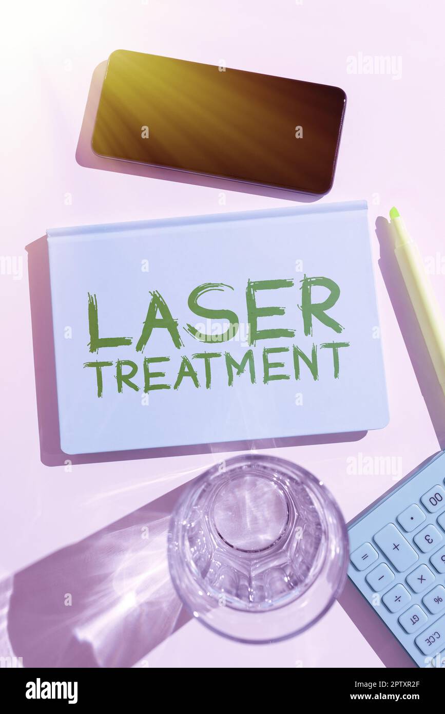 Conceptual caption Laser Treatment, Business approach any of various ...