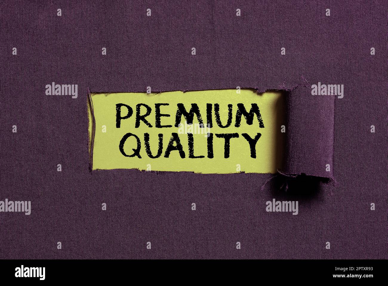 Conceptual caption Premium Quality, Business overview something or ...