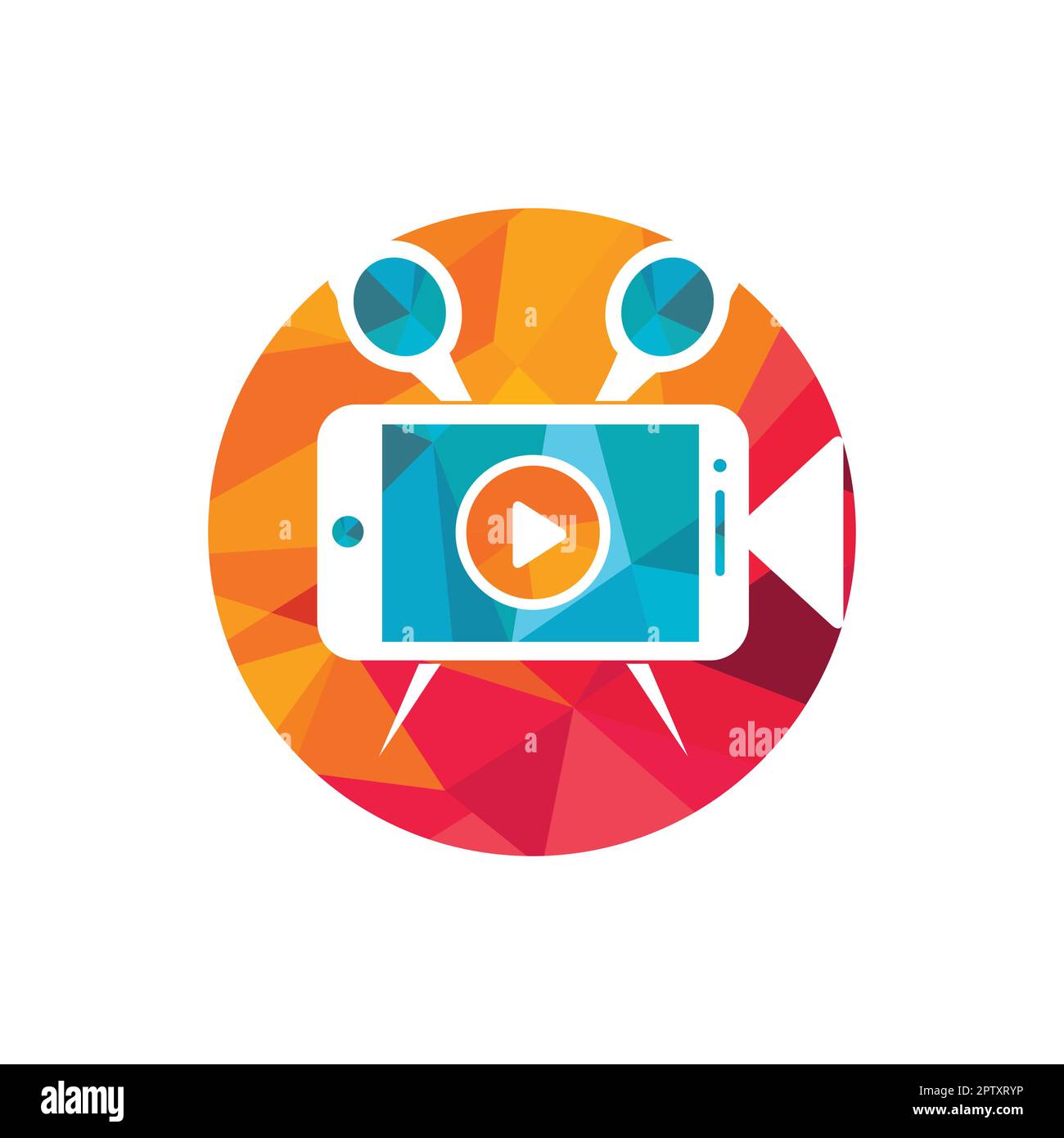 Movie film editor vector logo design. Video editing logo concept Stock ...