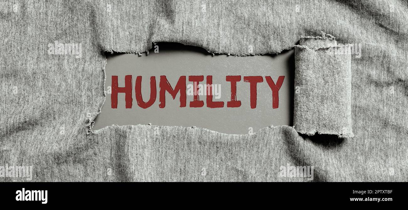 Hand writing sign Humility, Business overview being Humble is a Virtue ...