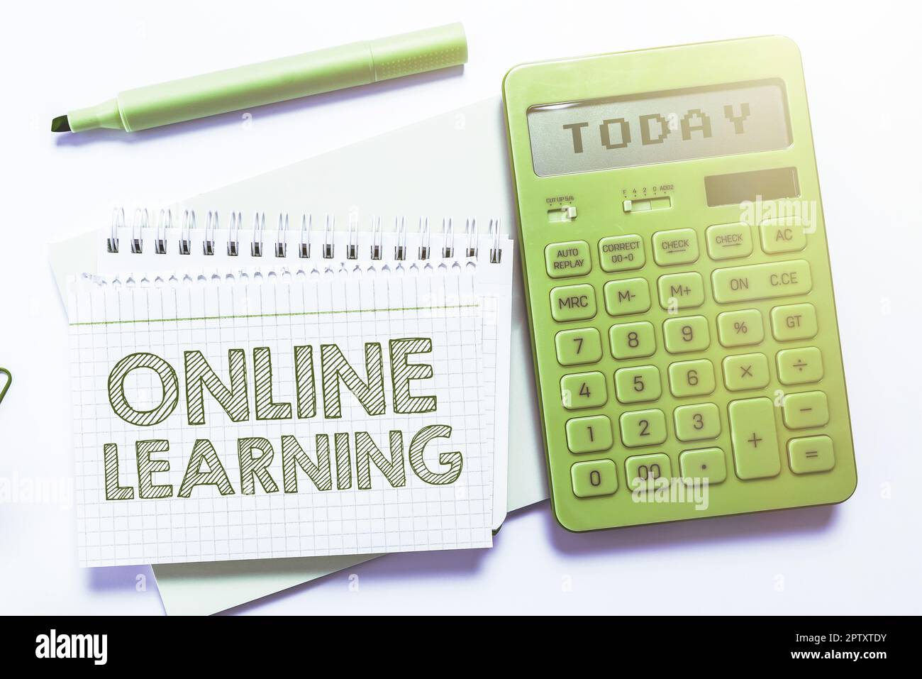 Text caption presenting Online Learning, Conceptual photo educational ...