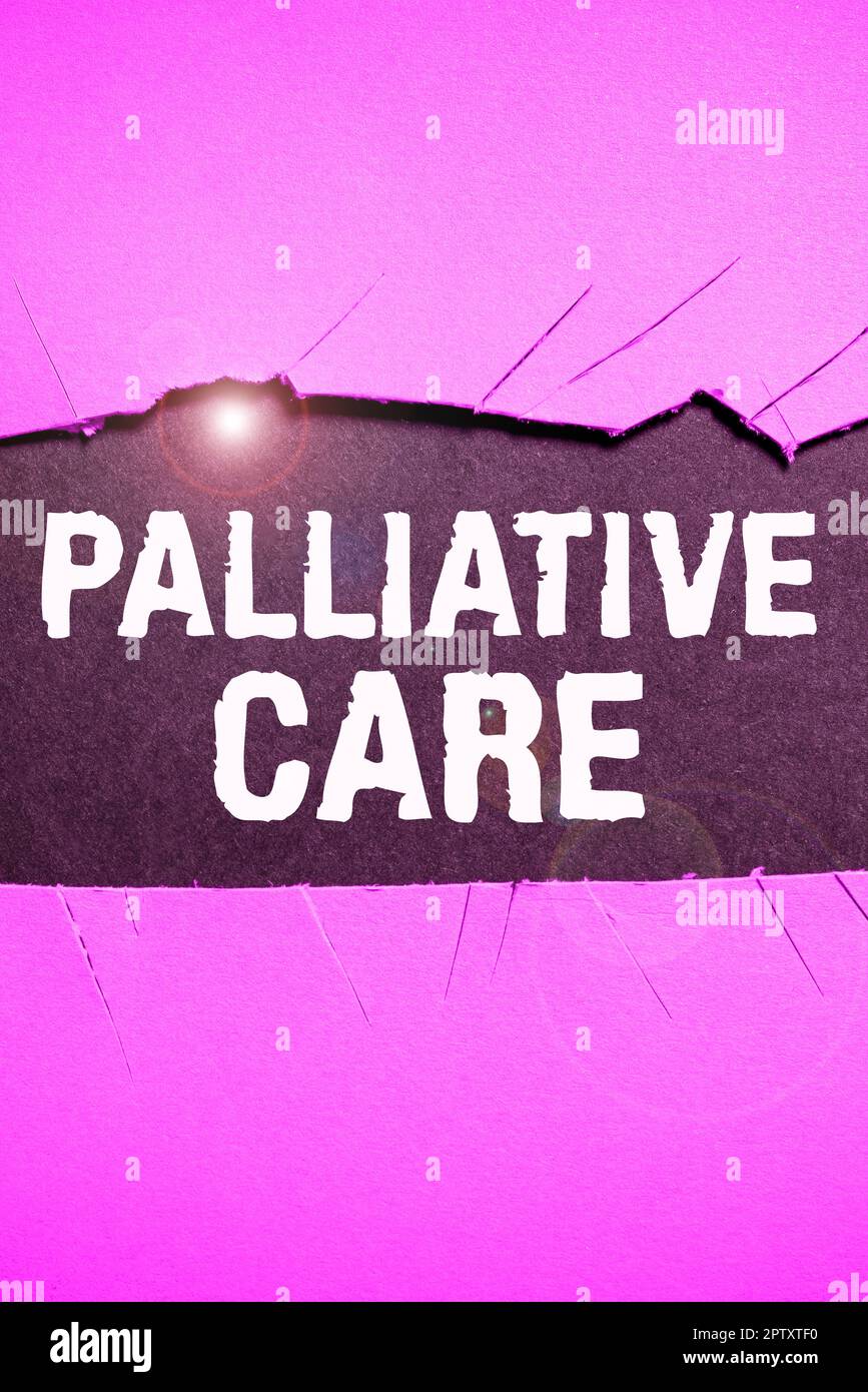 Text sign showing Palliative Care, Business concept specialized medical ...
