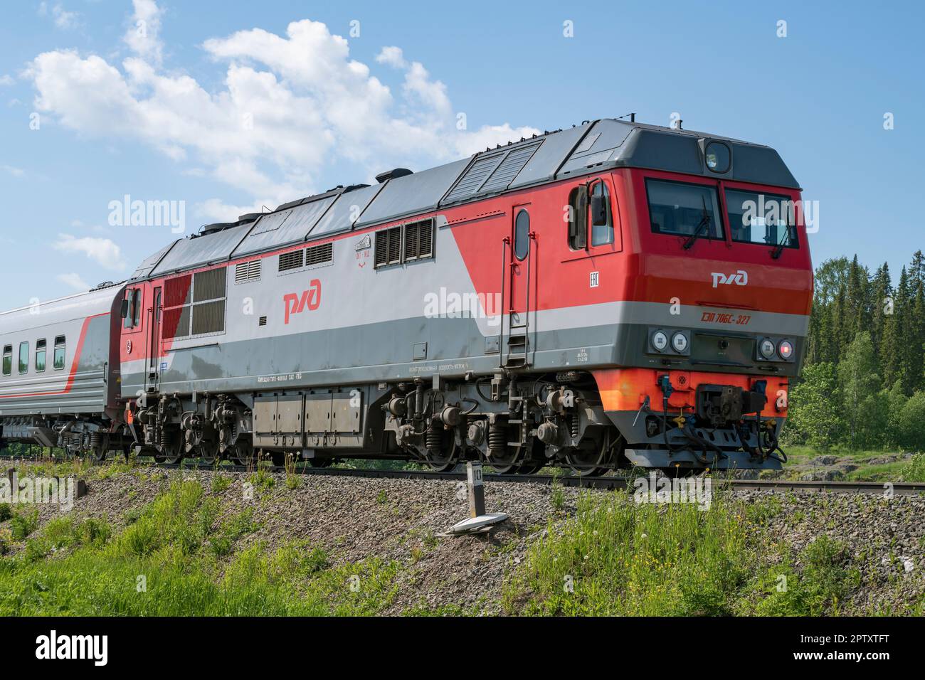 Russian locomotive hi-res stock photography and images - Alamy