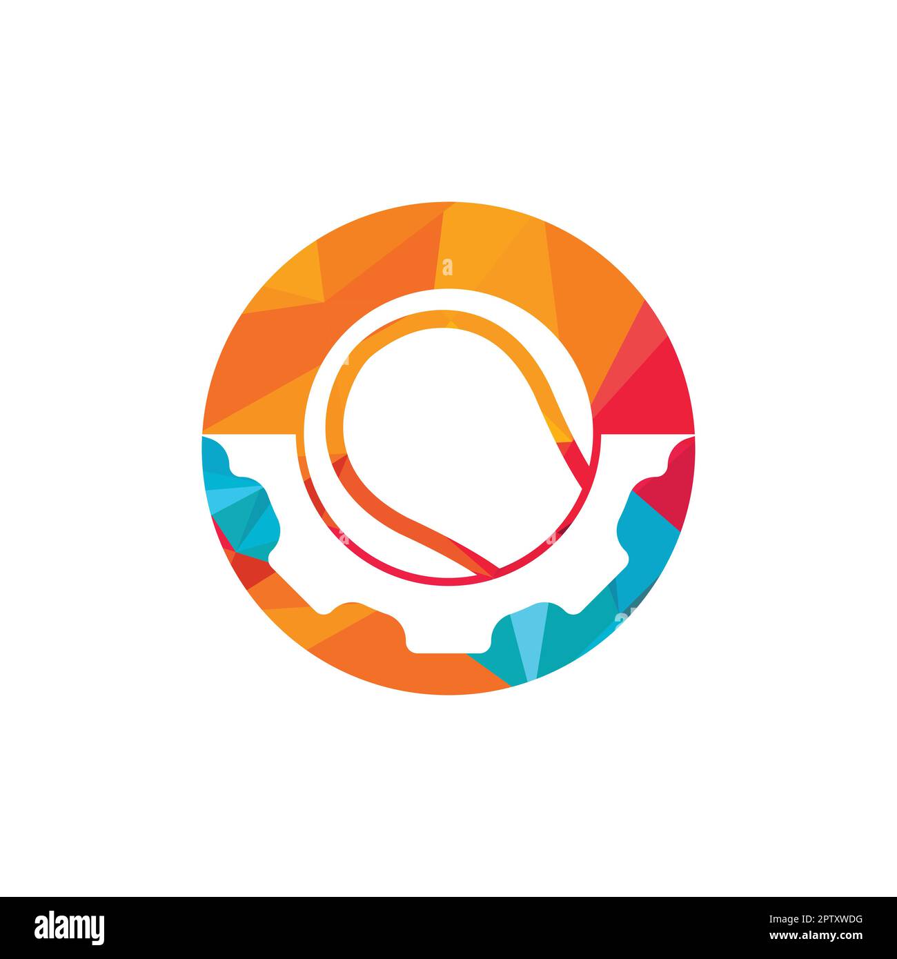 Tennis Gear vector logo design template. Unique tennis and industrial ...