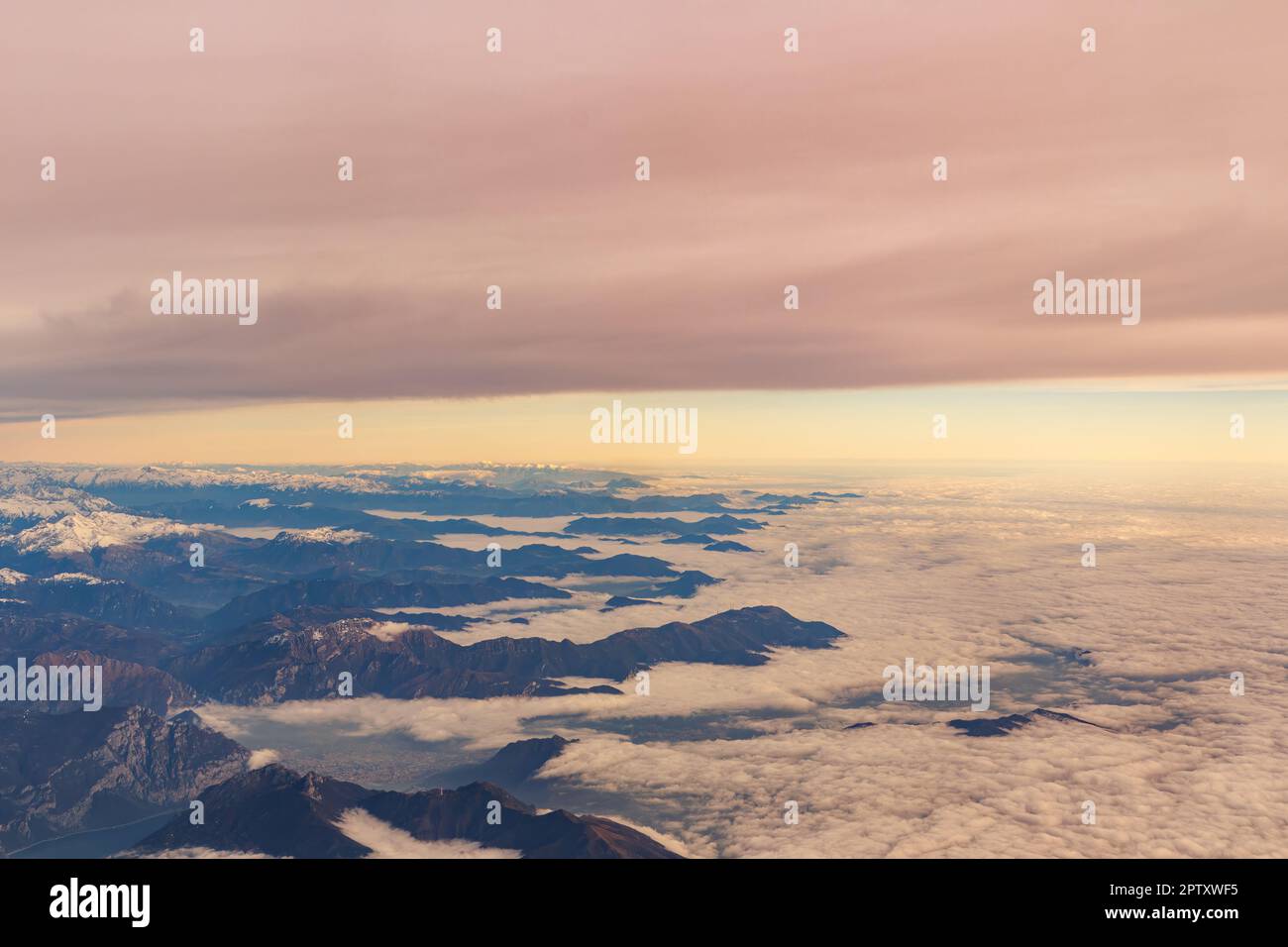 Mountain, aerial view, Alps Stock Photo - Alamy