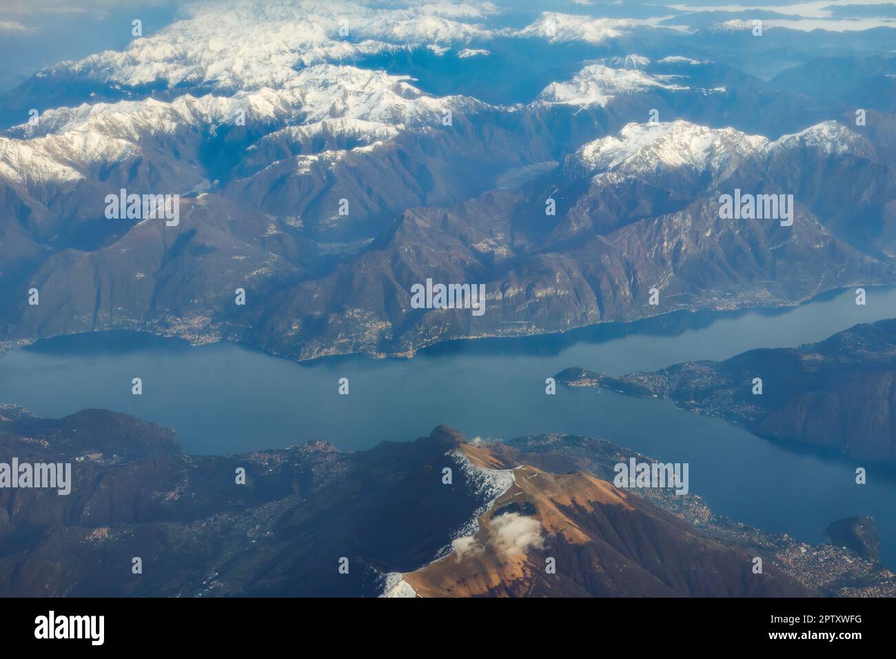 Mountain, aerial view, Alps Stock Photo - Alamy