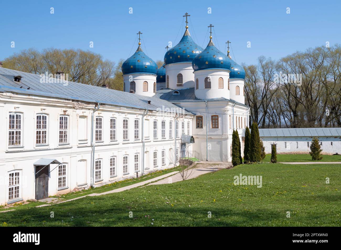 View of the ancient Cathedral of the Exaltation of the Holy Cross in St ...